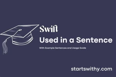Swift In A Sentence Examples 21 Ways To Use Swift