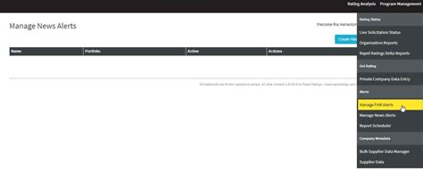 step 3 setting up alerts for yourself rapidratings