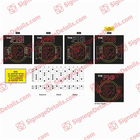 Neon Animator Chart Signage Details