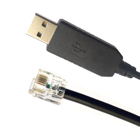 Xiusiyt Hand Control Pc Link Cable Usb To Rj12 6p6c For Orion Skywatcher Synscan