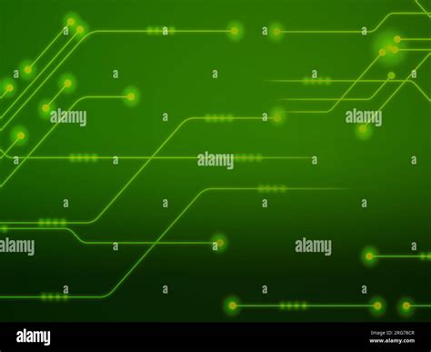 An Intricate Green Circuit Board Filled With Complex Pathways