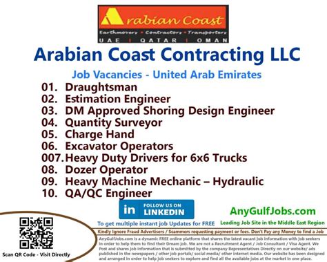 Arabian Coast Contracting Llc Jobs Careers United Arab Emirates 2025