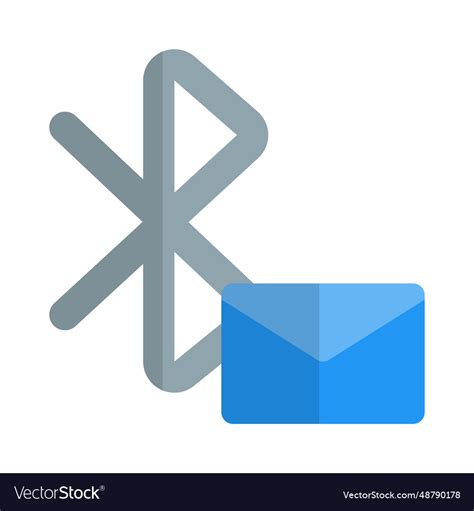 Bluetooth Used To Send Text Messages Royalty Free Vector