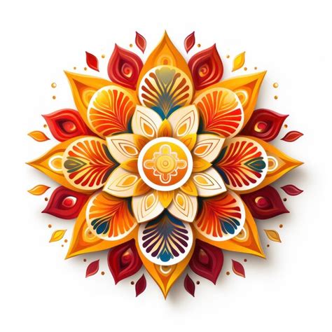 Premium Ai Image Rangoli Icon For The Diwali