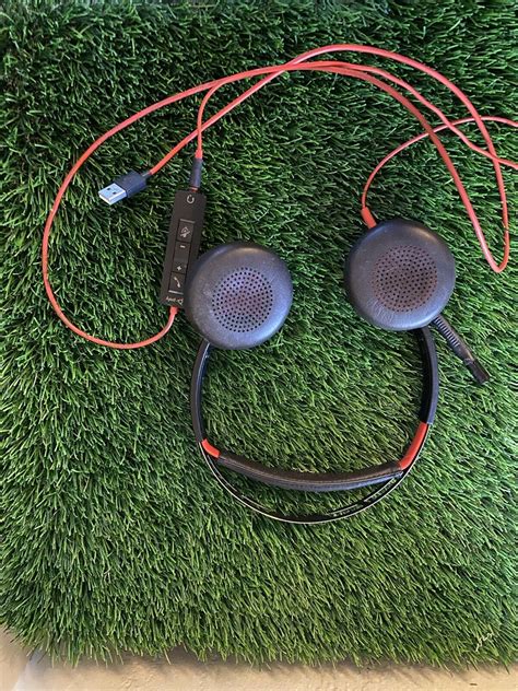 Used Plantronics C PLT Poly Blackwire USB Wired Headset Headphones UBB Threads