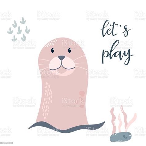 귀여운 도장 인쇄 아기 하자 창백한 포스터 카드 라벨 전단지 페이지 배너 아기 착용 보육에 대 한 손 그려진된 그래픽 스 칸디