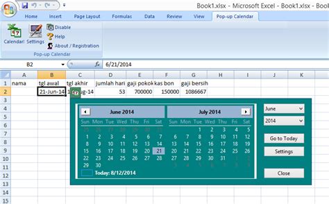 Pop Up Calendar In Excel Prntbl Concejomunicipaldechinu Gov Co