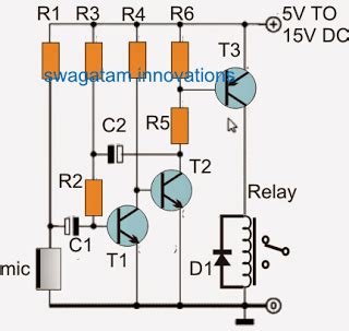 3 Cool Sound Activated Switch Circuits Homemade Circuit Projects