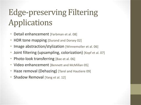 Ppt An Edge Preserving Filtering Framework For Visibility Restoration Powerpoint Presentation