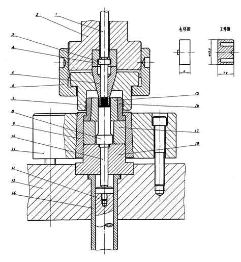 反挤压模 冲压与注塑模具结构 图片
