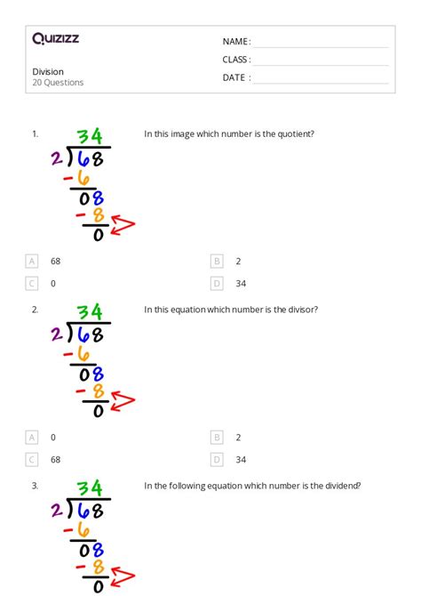 50 Division Worksheets For 5th Class On Quizizz Free And Printable