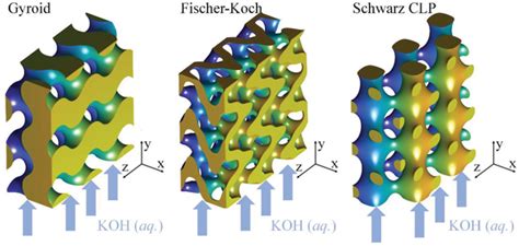 Examples Of Triply Periodic Minimal Surfaces Tpms Geometries All Of Download Scientific