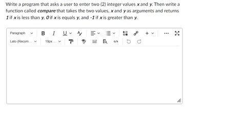 Solved Write A Program That Asks A User To Enter Two 2