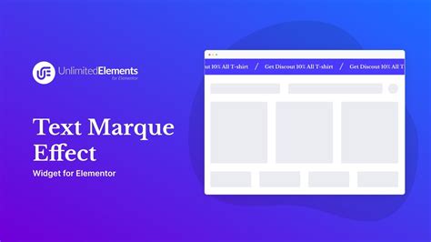 Text Marquee Widget For Elementor Youtube