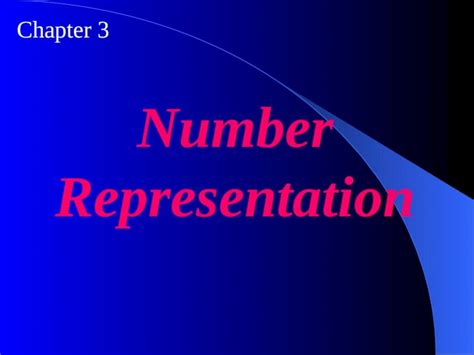 ppt chapter 3 number representation convert a number from decimal to