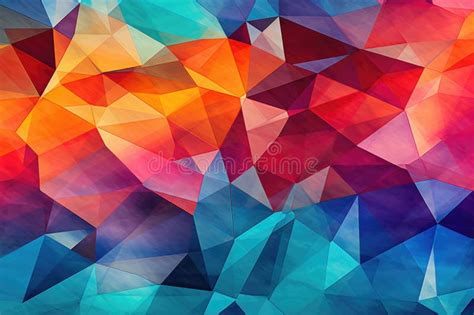 A Dynamic Visually Striking Image Featuring A Multitude Of Colorful Triangles Forming An