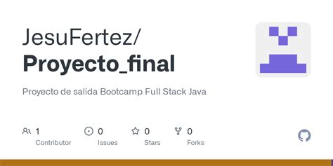 Github Jesufertezproyectofinal Proyecto De Salida Bootcamp Full