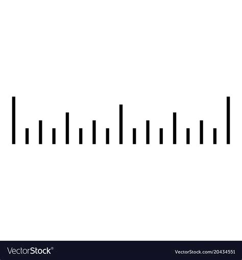 Scale Ruler Icon Black Color Flat Style Simple Vector Image