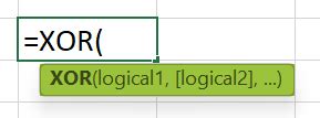 XOR Excel Function Formula Examples How To Use