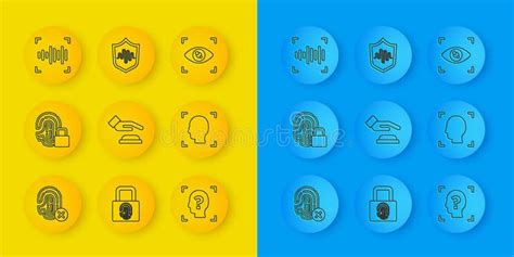 Set Line Rejection Fingerprint Fingerprint With Lock Palm Recognition
