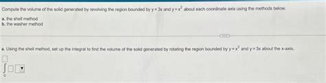 solved compute the volume of a solid generated by revolving