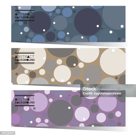 현대 디자인 3 추상 수평 배너 벡터 일러스트 레이 션의 설정 0명에 대한 스톡 벡터 아트 및 기타 이미지 0명 3가지 개체 갈색 Istock