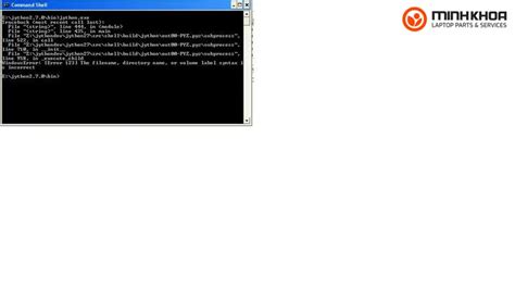 Hướng Dẫn Sửa Lỗi The Filename Directory Name Or Volume Label Syntax