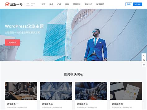 Wordpress主题模板 企业一号主题「定制企业网站」 阳阳建站