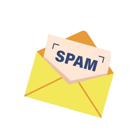 Premium Vector Envelope With Spam Isolated On White Background Email Warning Virus Piracy