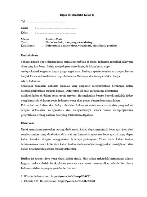 Tugas Informatika Kelas 11 Analisis Data Pdf