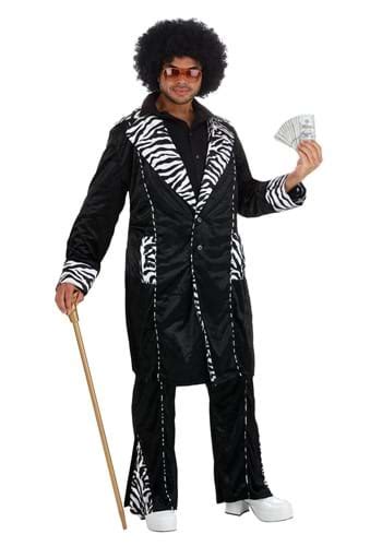 Plus Size Mens Deluxe Mac Daddy Pimp Costume Pimp Costumes