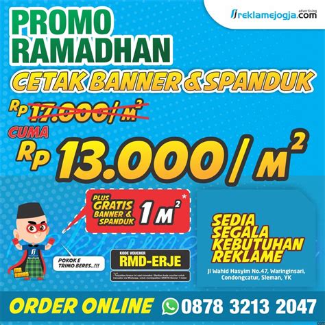 Promo Ramadhan Gratis Banner 1 Meter Reklame Jogja