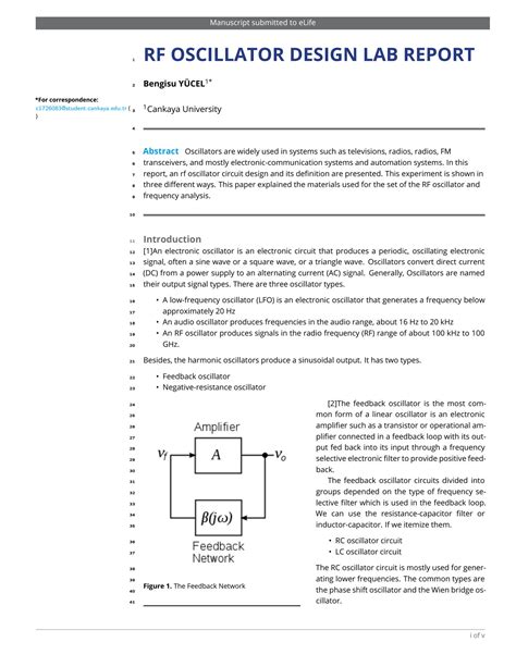 Solution Rf Oscillator Design Studypool
