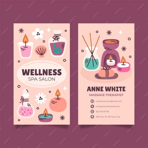 웰빙 및 스파 템플릿 디자인 무료 벡터