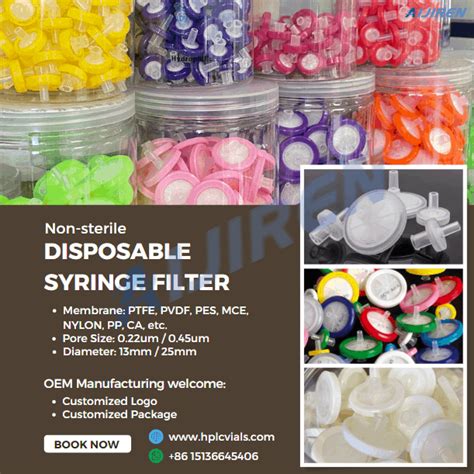 Disposable Hplc Syringe Filter Lab Vials Manufacturer