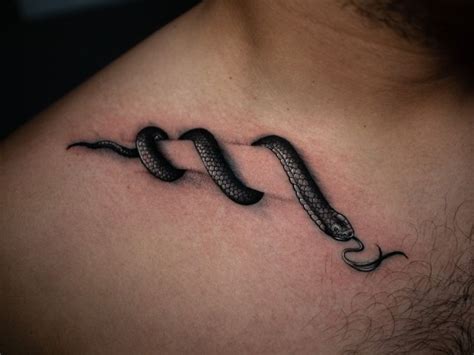 Snake Tattoo Snake Tattoo Collar Bone Tattoo Tattoos