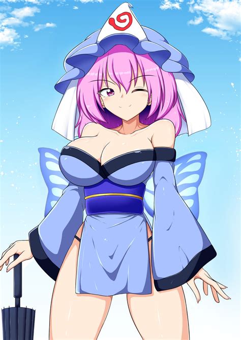 Saigyouji Yuyuko Touhou Drawn By Kagayama Hajime Danbooru