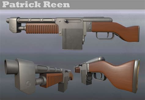 Artstation Stylized Shotgun