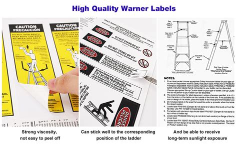 Ladder Labels Replacement Werner Ladder Safety Labels Werner Ladder
