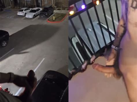 Naked Exposed On Balcony Leaking Precum As Cars Pass ThisVid