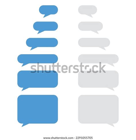 Set Icons Messages Dialogs Social Media Stock Vector Royalty Free