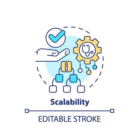 2d Editable Multicolor Icon Scalability Concept Isolated Vector Health Interoperability
