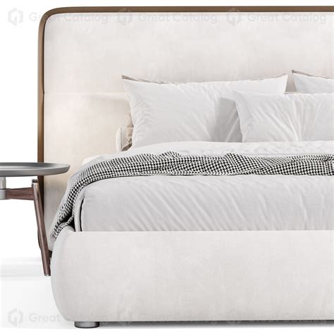 Bed And Bedside Tables Giorgetti Frame 3d Model Greatcatalog 63604