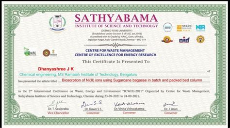 Dhanyashree J K On Linkedin It Gives Me Immense Pleasure To Share That