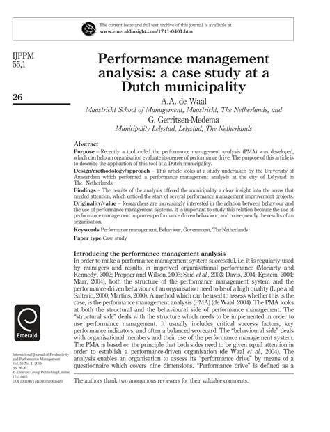 Solution Performance Management Analysis A Case Study At A Studypool