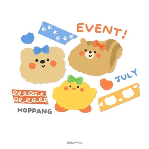 [이벤트종료] 호빵 굿노트 스티커 공유 이벤트 ㅣ 마스킹테이프 스티커 다이어리 꾸미기 아이패드 스티커 스티커 이벤트 다꾸스티커 다꾸 네이버 블로그