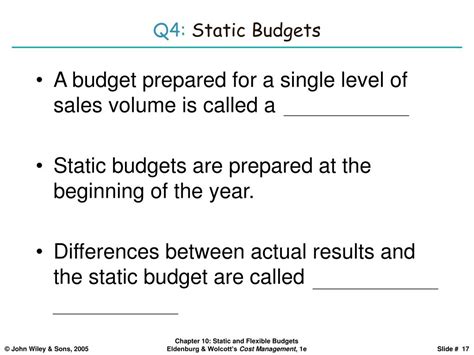 PPT Chapter 10 Static And Flexible Budgets PowerPoint Presentation Free Download ID 3020691