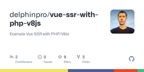Github Delphinprovue Ssr With Php V8js Example Vue Ssr With Phpv8js