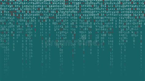 binary code background vector high tech matrix background with digits