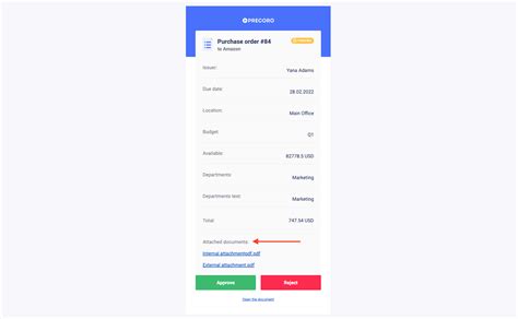 How To Work With Attachments In Purchase Orders